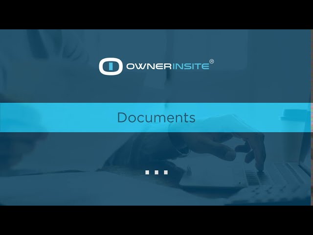 Construction Document Control - Owner Insite